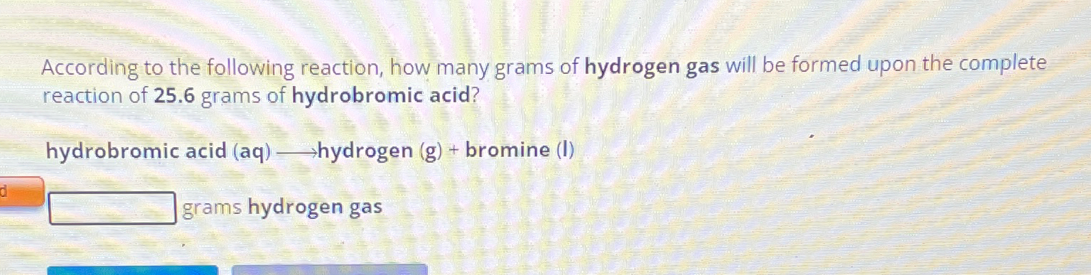 Solved According to the following reaction, how many grams | Chegg.com