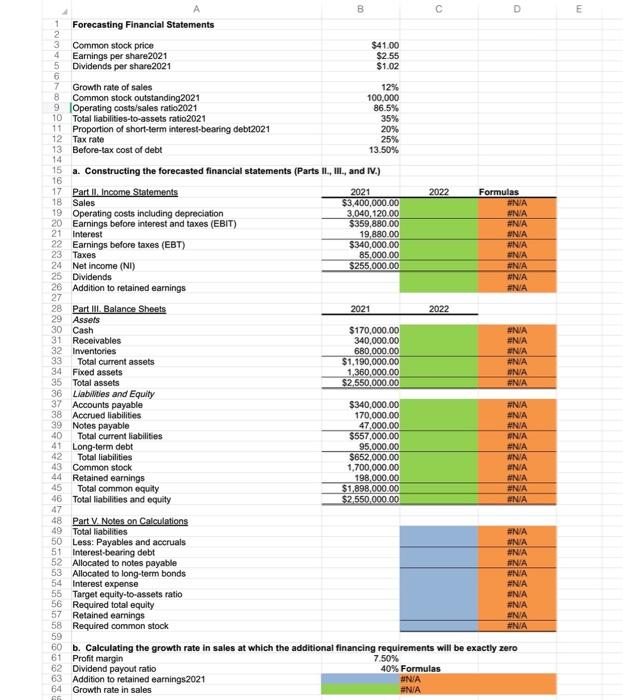 I'm not understand this excel. Please help me. | Chegg.com