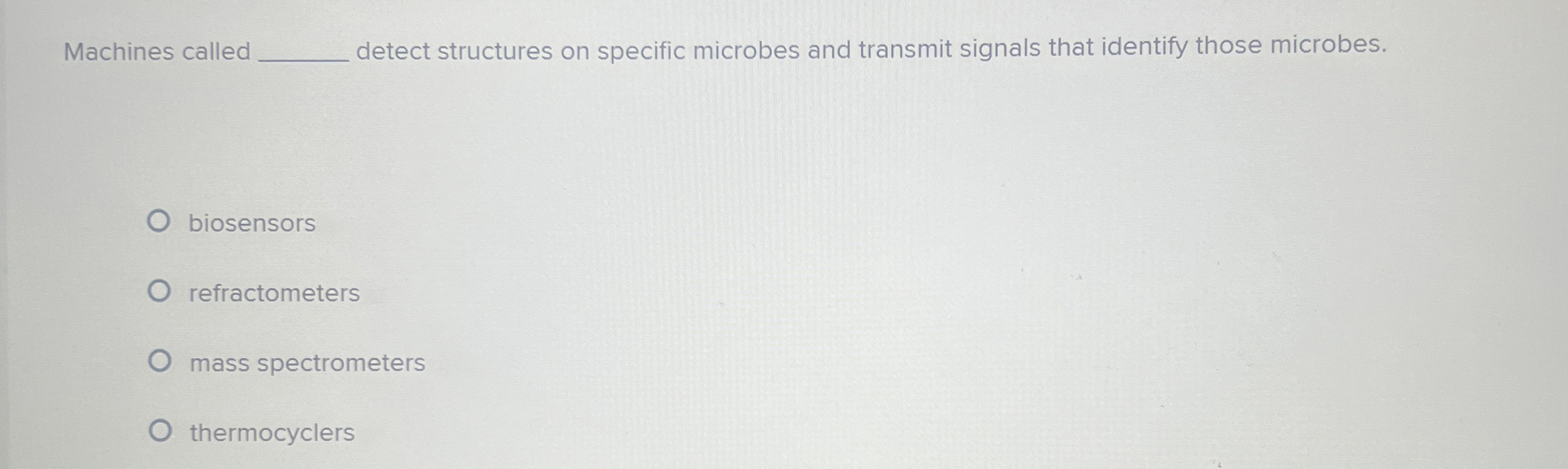 Solved Machines called ﻿detect structures on specific | Chegg.com