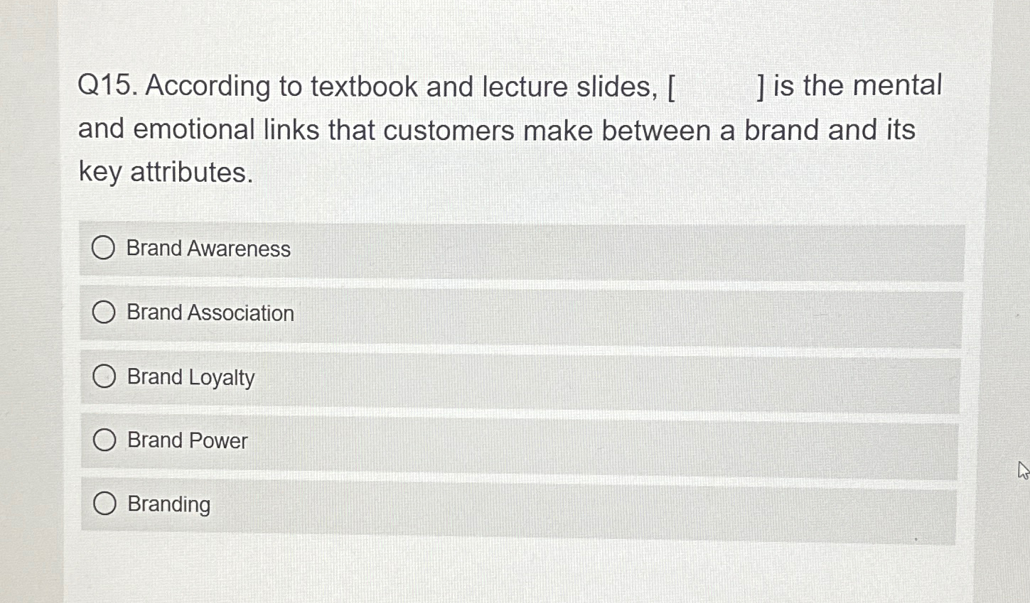 Solved Q15. ﻿According to textbook and lecture slides, [ ] | Chegg.com