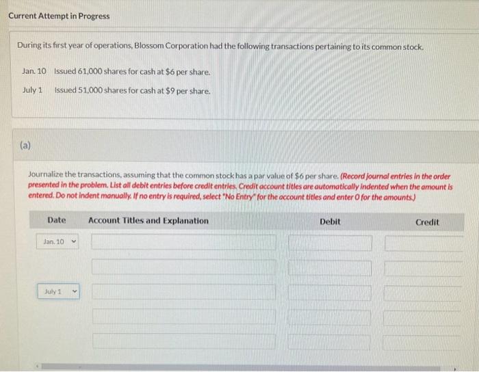 Solved During its first year of operations, Blossom | Chegg.com