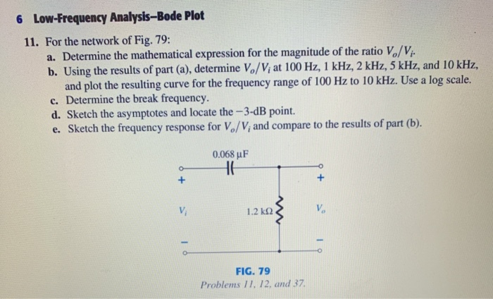 7 Low-Frequency Response-BJT Amplifier with R, 14. | Chegg.com