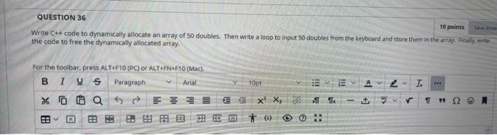 Solved Write C++ code to dymamically allocate an array of 50 | Chegg.com