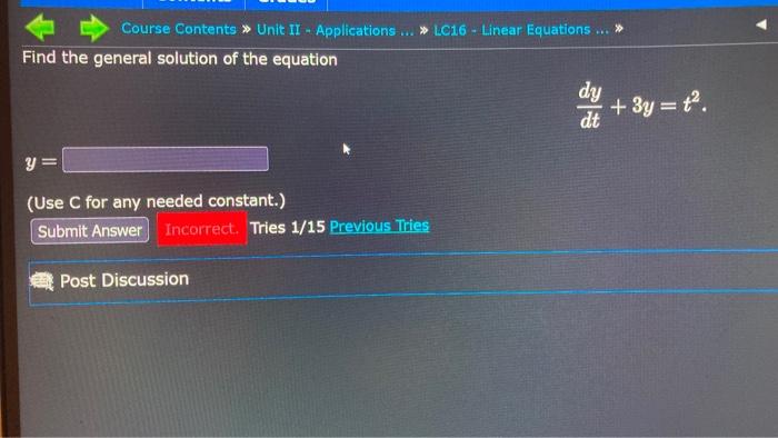 Solved Course Contents » Unit II - Applications ... » LC16 - | Chegg.com