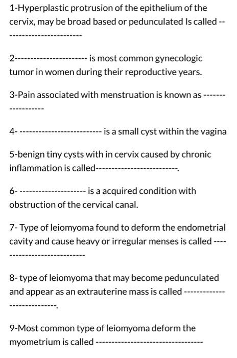 [Solved]: 1-Hyperplastic protrusion of the epithelium of th