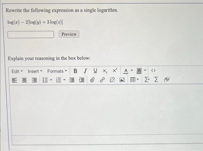 Solved Rewrite the following expression as a single | Chegg.com