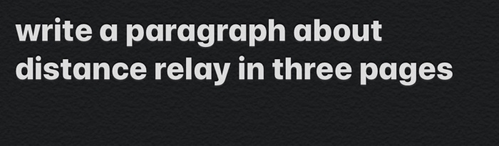 Solved write a paragraph about distance relay in three pages | Chegg.com