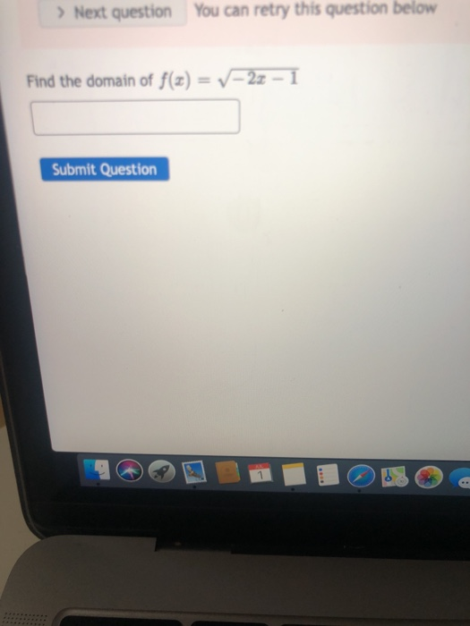 Solved > Next question You can retry this question below | Chegg.com