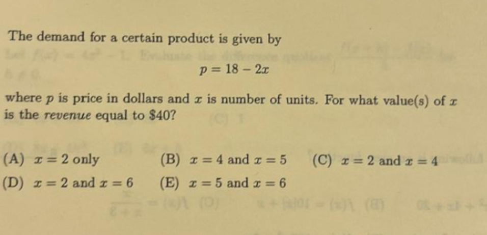 Solved The demand for a certain product is given | Chegg.com