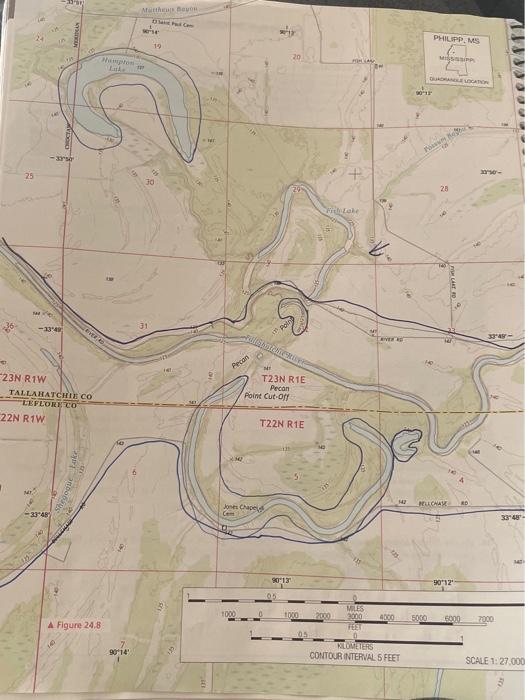 Lab Exercise 24: Topographic Analysis: Fluvial | Chegg.com