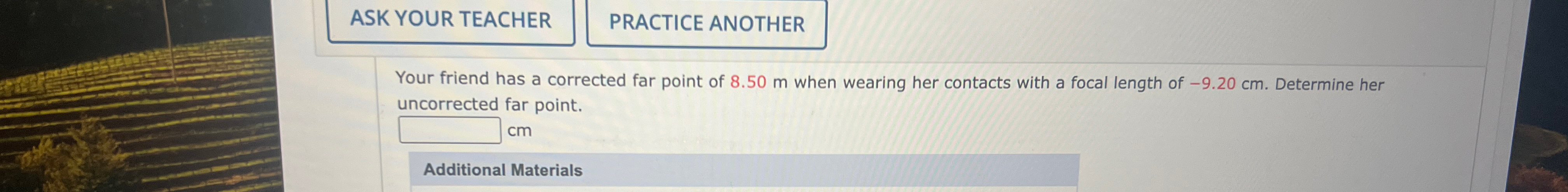 Solved ASK YOUR TEACHERYour friend has a corrected far point | Chegg.com