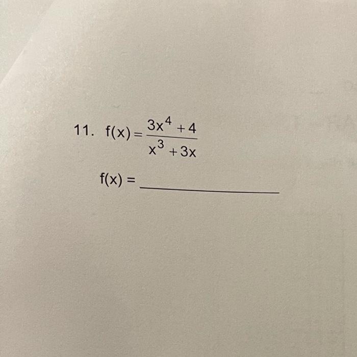 Solved Use long division to write each rational function as | Chegg.com