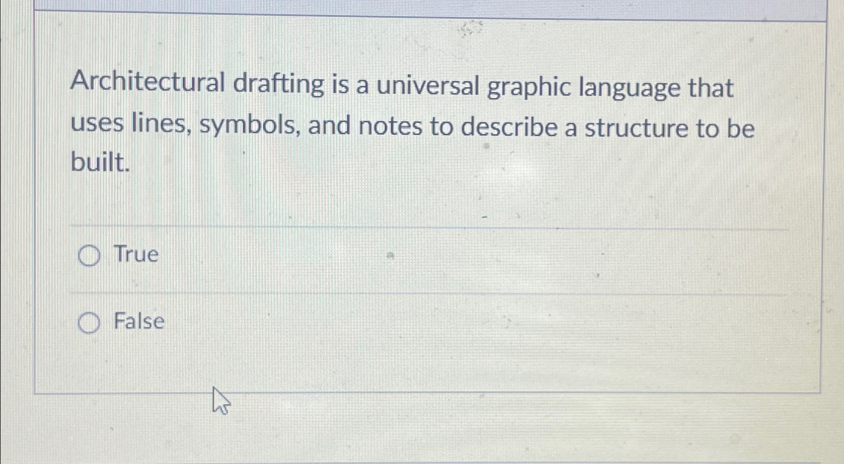 Solved Architectural drafting is a universal graphic | Chegg.com
