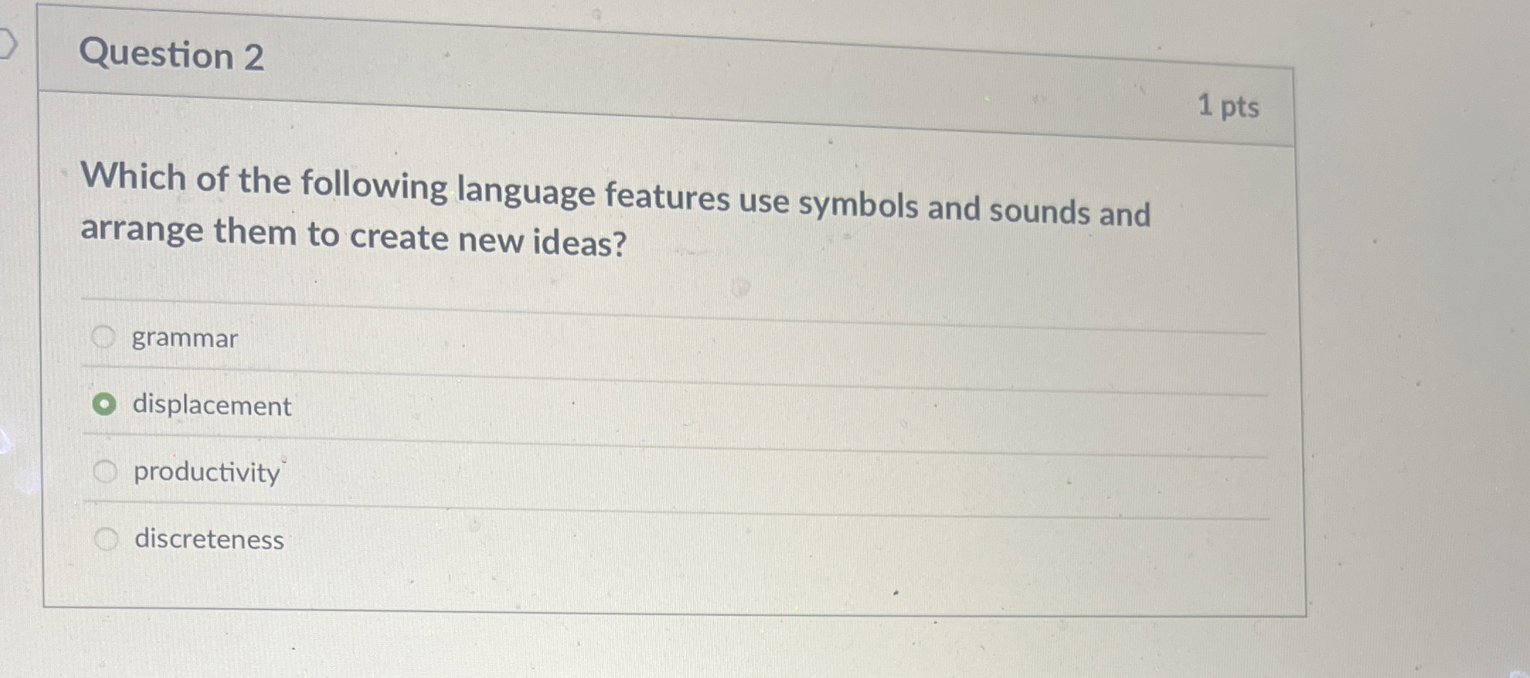 Solved Question 2Which of the following language features | Chegg.com