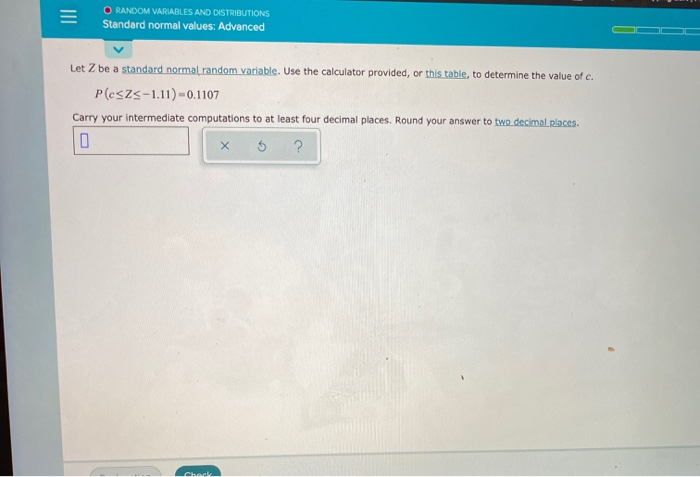 Solved - O RANDOM VARIABLES AND DISTRIBUTIONS Standard | Chegg.com