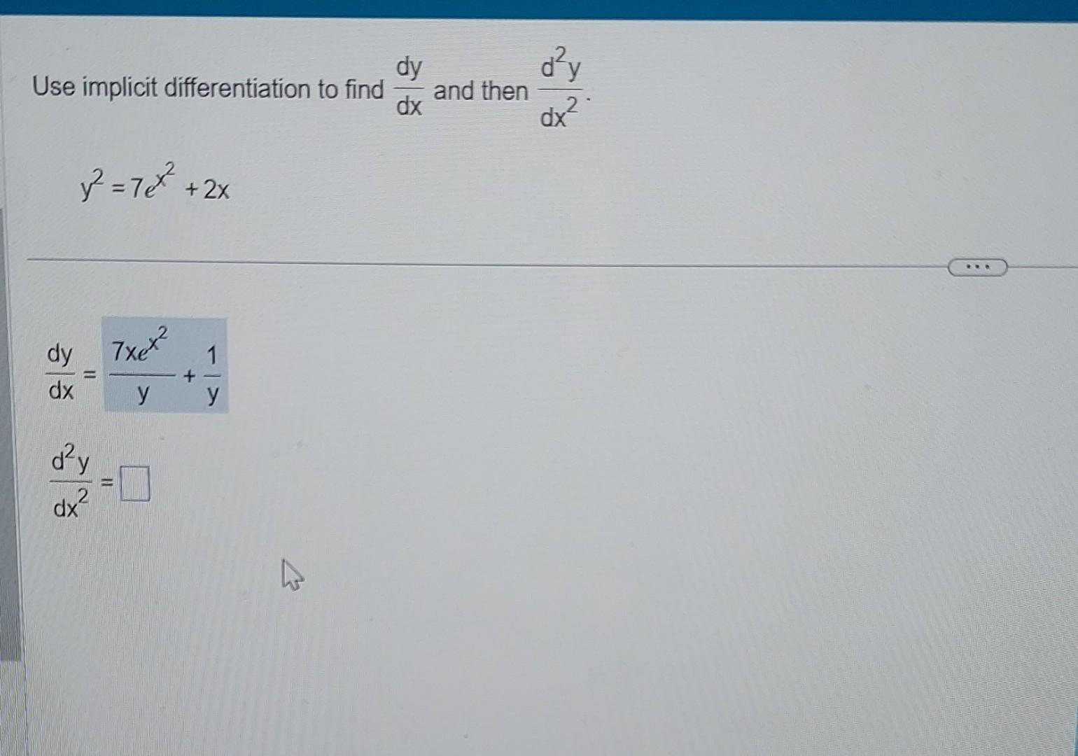 Solved TA Use implicit differentiation to find dy dx please | Chegg.com
