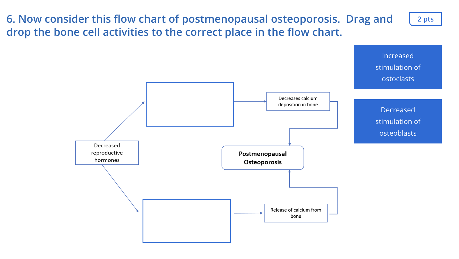 Solved Now consider this flow chart of postmenopausal | Chegg.com