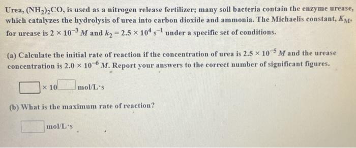 Solved Urea, (NH2)2CO, is used as a nitrogen release | Chegg.com