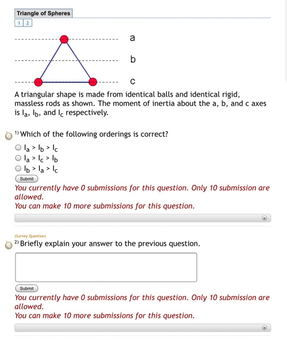 Solved Triangle of Spheres A triangular shape is made from | Chegg.com