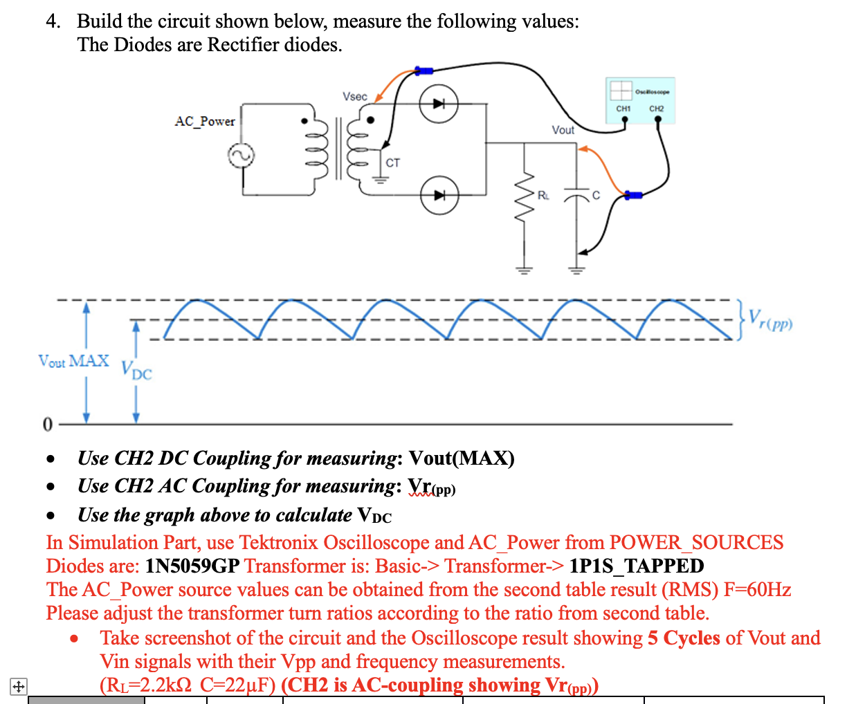 Solved Build the circuit shown below, measure the following | Chegg.com