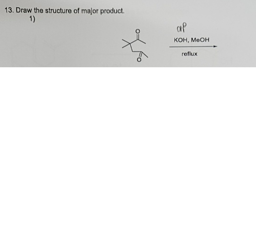 Solved Draw the structure of major product.Draw the | Chegg.com