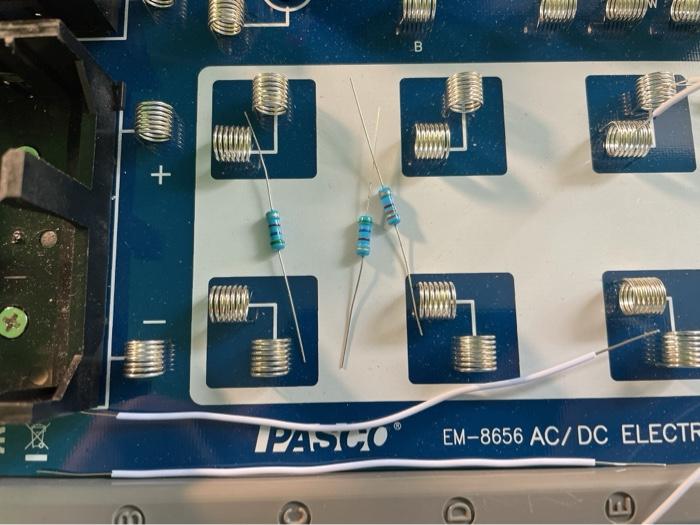 Solved 2 B WALE + PASCO EM-8656 AC/DC ELECTE | Chegg.com