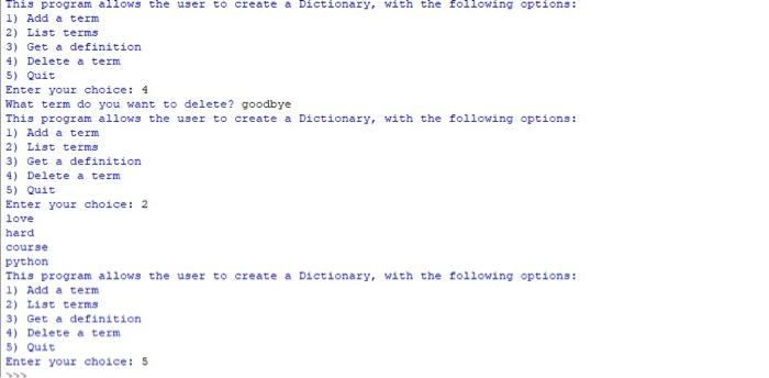 Solved Using python create a program:A dictionary is a book | Chegg.com