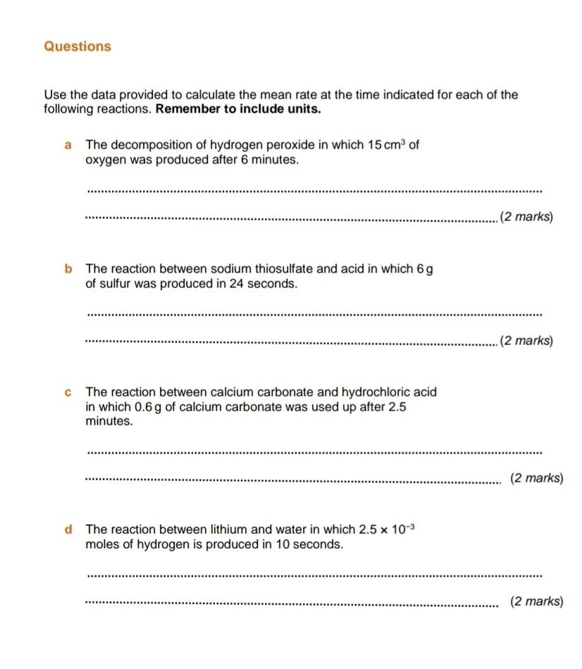 Solved Aims This worksheet gives you practice at calculating | Chegg.com