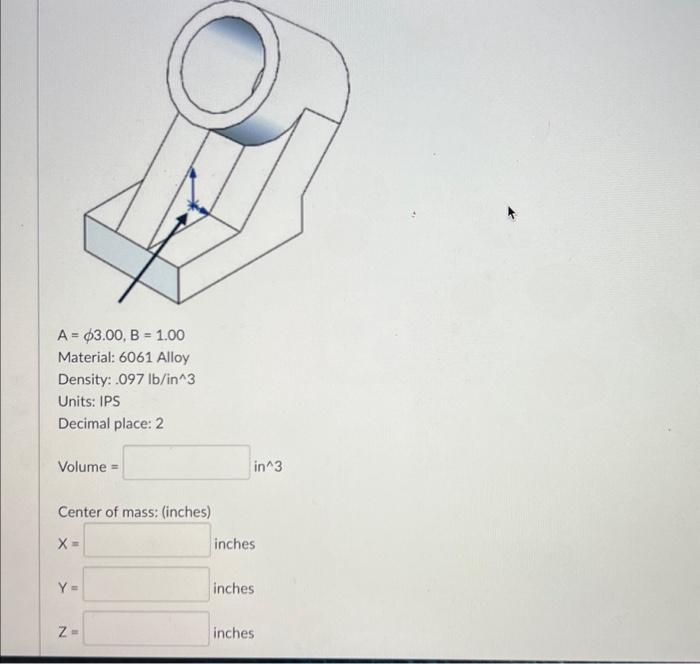 Solved Build this model in SOLIDWORKS. Calculate the volume | Chegg.com