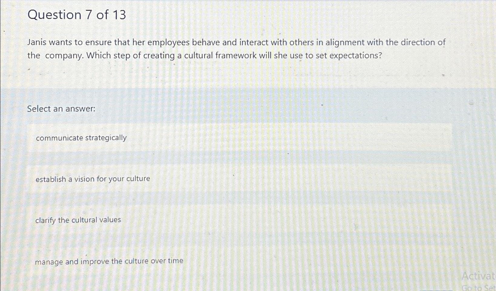 Solved Question 7 ﻿of 13Janis wants to ensure that her | Chegg.com