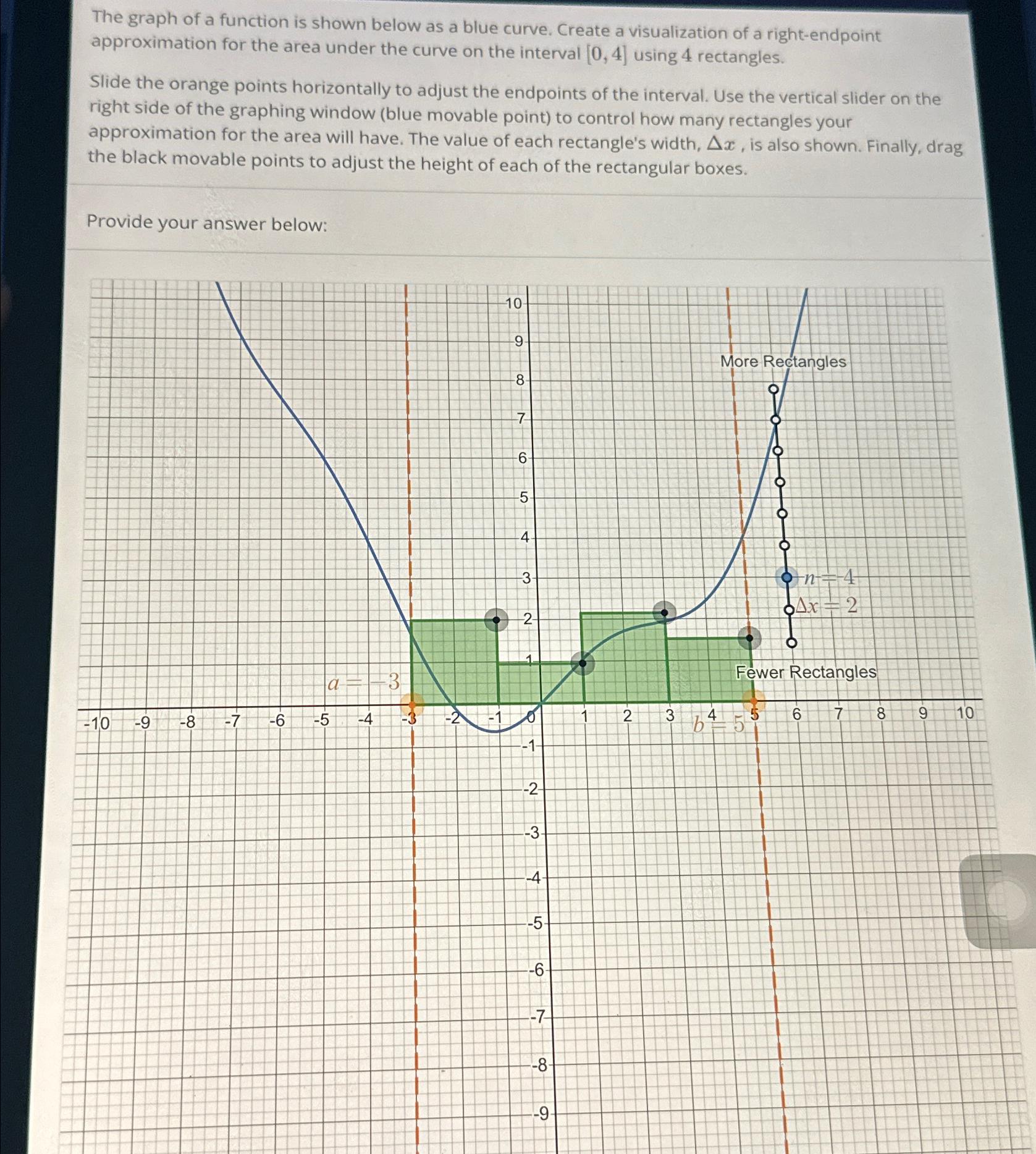 Solved The graph of a function is shown below as a blue | Chegg.com