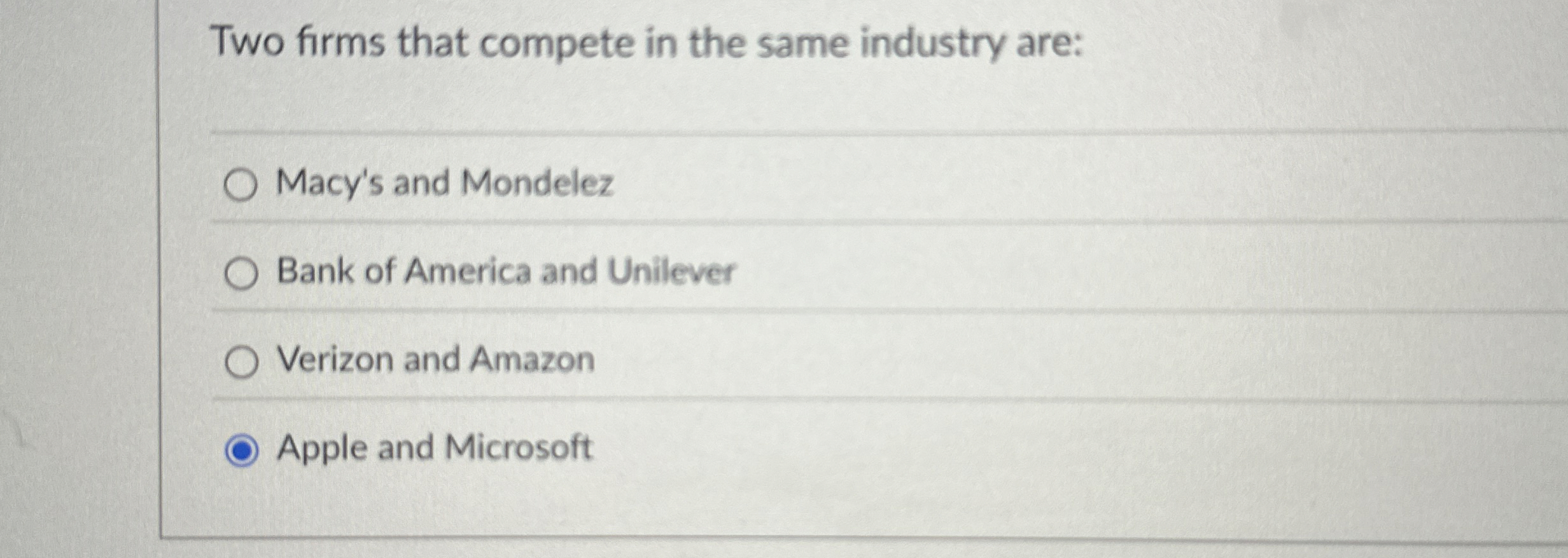Solved Two firms that compete in the same industry | Chegg.com