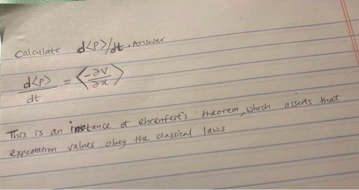 Solved calculate d p /dt. Answer dtd p = ∂x−∂v This is an | Chegg.com