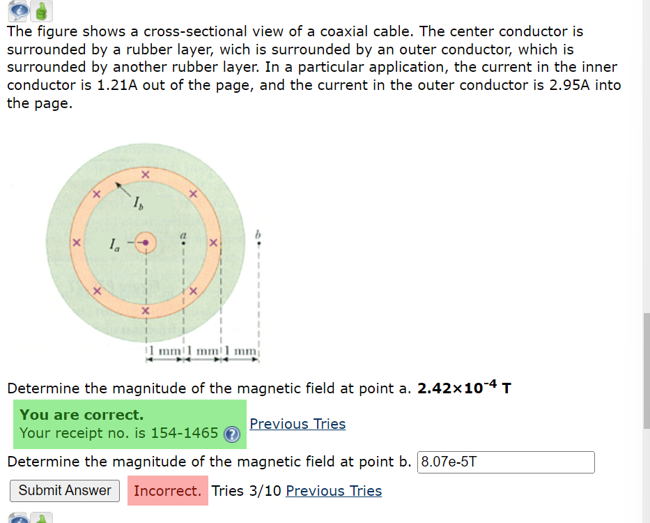 Solved The figure shows a cross-sectional view of a coaxial | Chegg.com