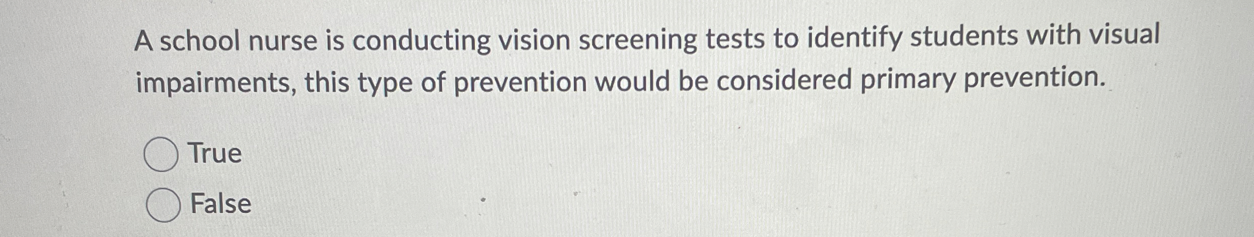Solved A school nurse is conducting vision screening tests | Chegg.com