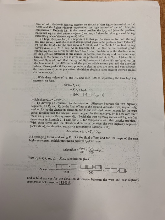 Solved PRACTICE COMBINED SAG AND CREST VERTICAL CURVES | Chegg.com