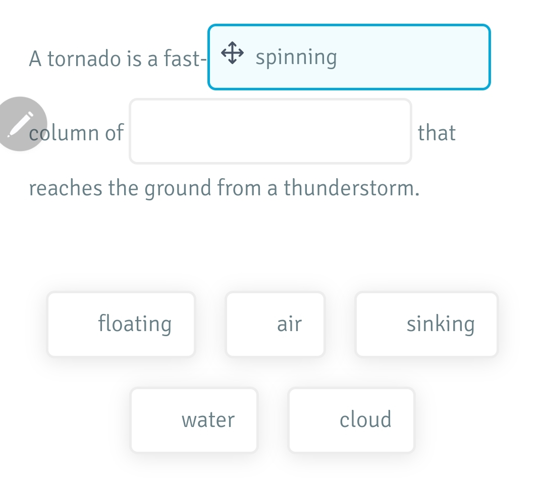 Solved A tornado is a fast-spinningcolumnitreaches the | Chegg.com
