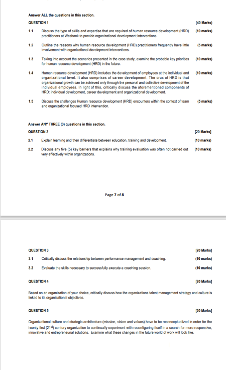 Solved Answer ALL the questions in this section.QUESTION | Chegg.com