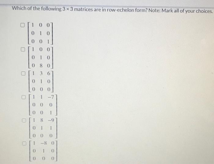 Solved For each system below that is linear, determine | Chegg.com