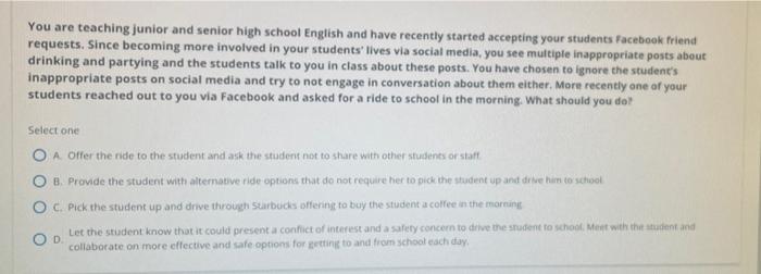 You are teaching junior and senior high school | Chegg.com