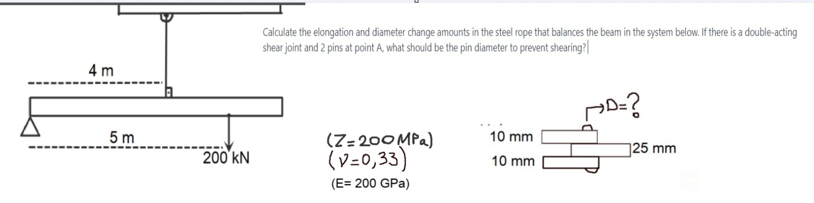 Solved Calculate the elongation and diameter change amounts | Chegg.com
