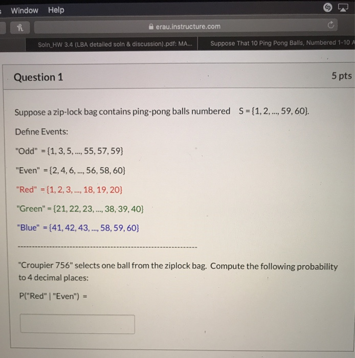 Solved Window Help erau.instructure.com Soln_HW 3.4 (LBA | Chegg.com