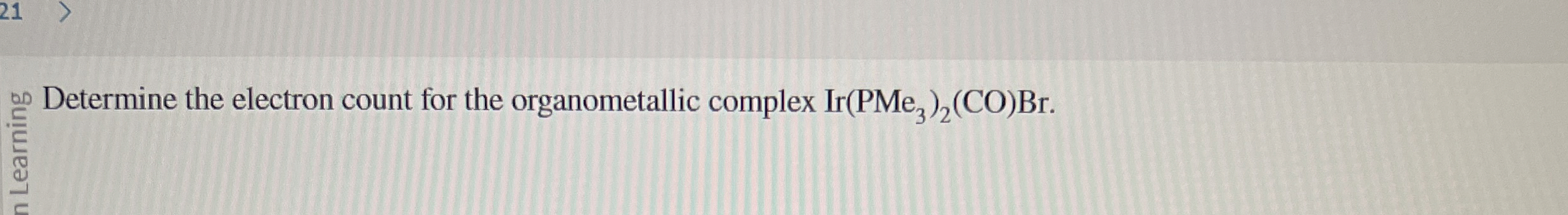 Solved Determine the electron counDetermine the electron | Chegg.com
