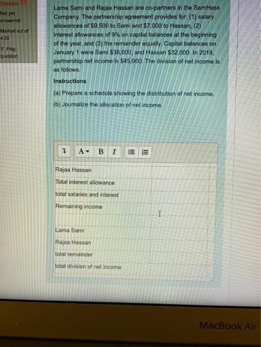 Solved 1:11 ed out of Lama Sami and Rajaa Hassan are | Chegg.com