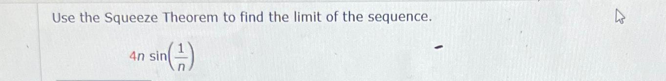 Solved Use the Squeeze Theorem to find the limit of the | Chegg.com