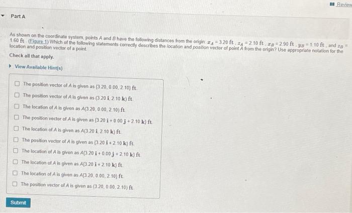 Solved Learning Goal: To identify the correct notation for a | Chegg.com