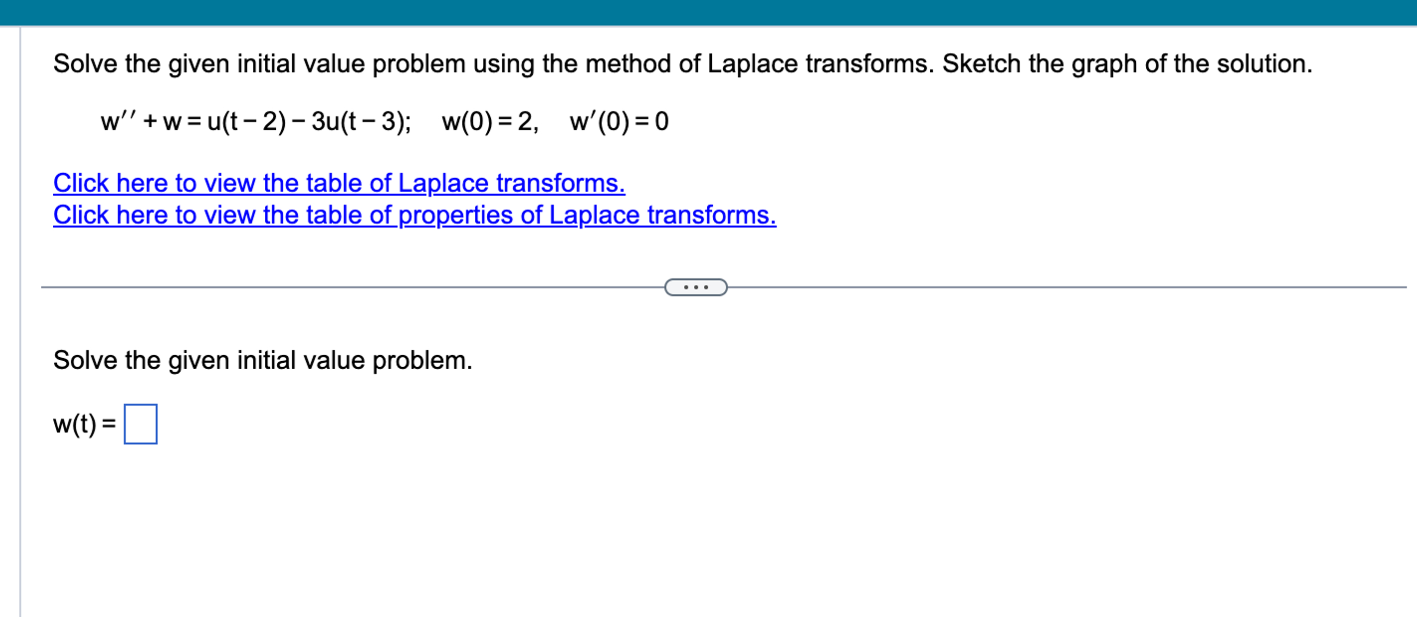 Solved Solve the given initial value problem using the | Chegg.com