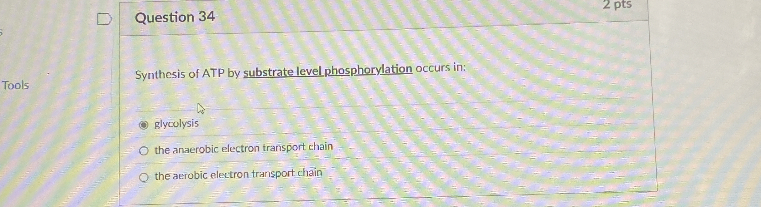 Solved Question 34Synthesis of ATP by substrate level | Chegg.com