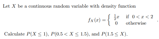 Solved Calculate P(X