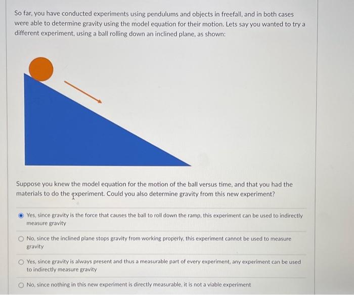 Solved So far, you have conducted experiments using | Chegg.com